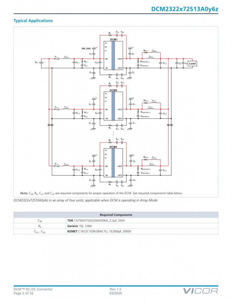 VICOR DCM2322 datasheet page 2