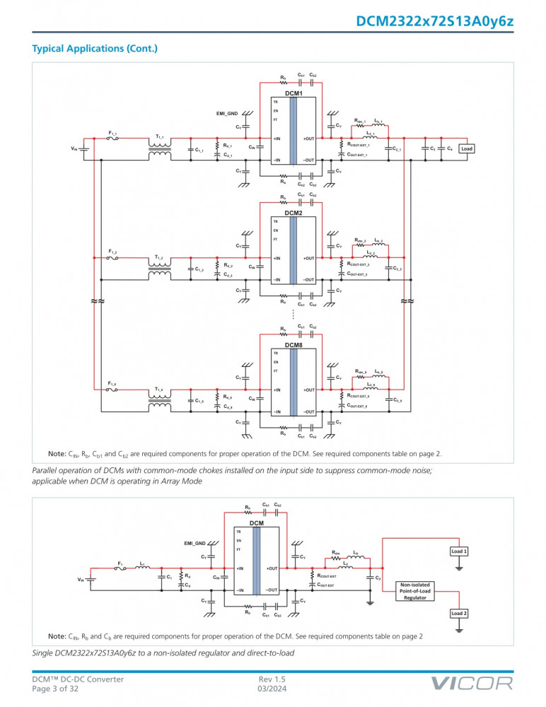 VICOR DCM2322 datasheet page 3