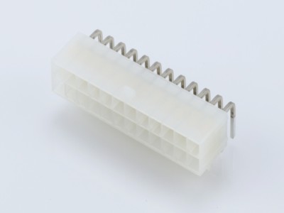Mini-Fit Jr. Vertical Header, 4.20mm Pitch, Single Row, 5 Circuits, with  Snap-in Plastic Peg PCB Lock, Tin, Natural