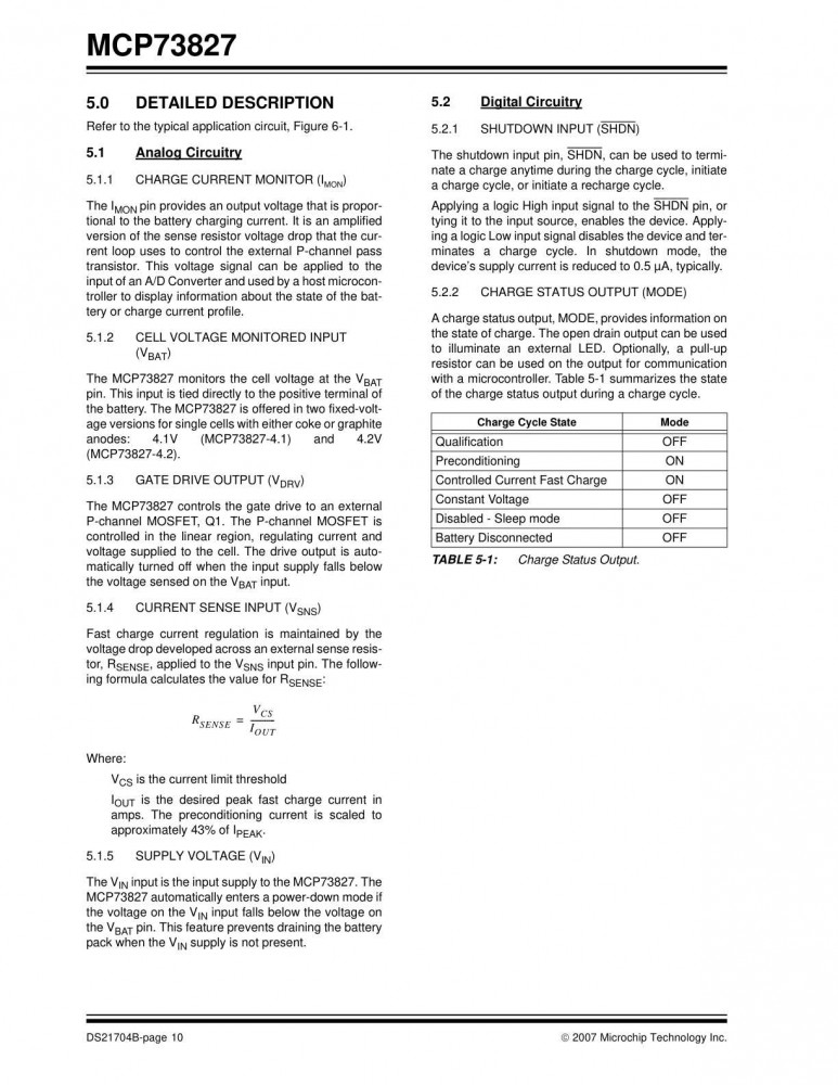 MCP73827 datasheet page 10