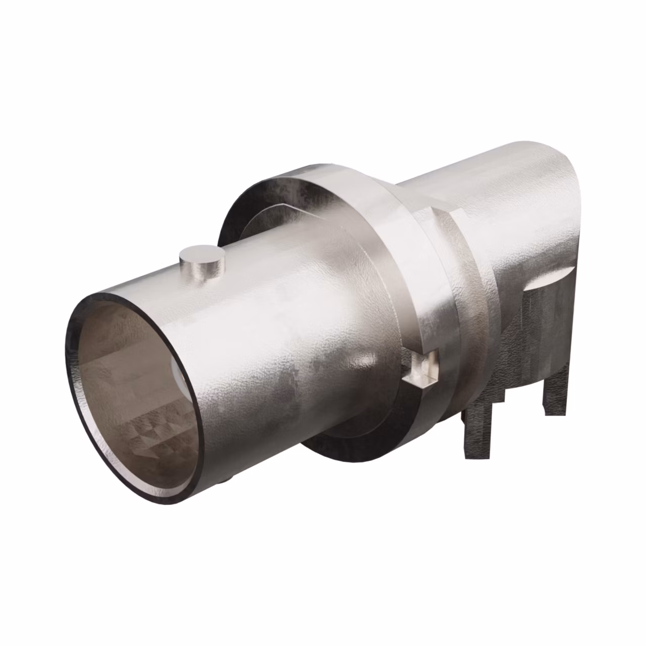 BNC Jack, Right-Angle, Bulkhead Receptacle, PCB, Through Hole, with Low Profile Jam Nut, 0.76µm Gold (Au), 3 GHz, Tray, 75 Ohms for sale