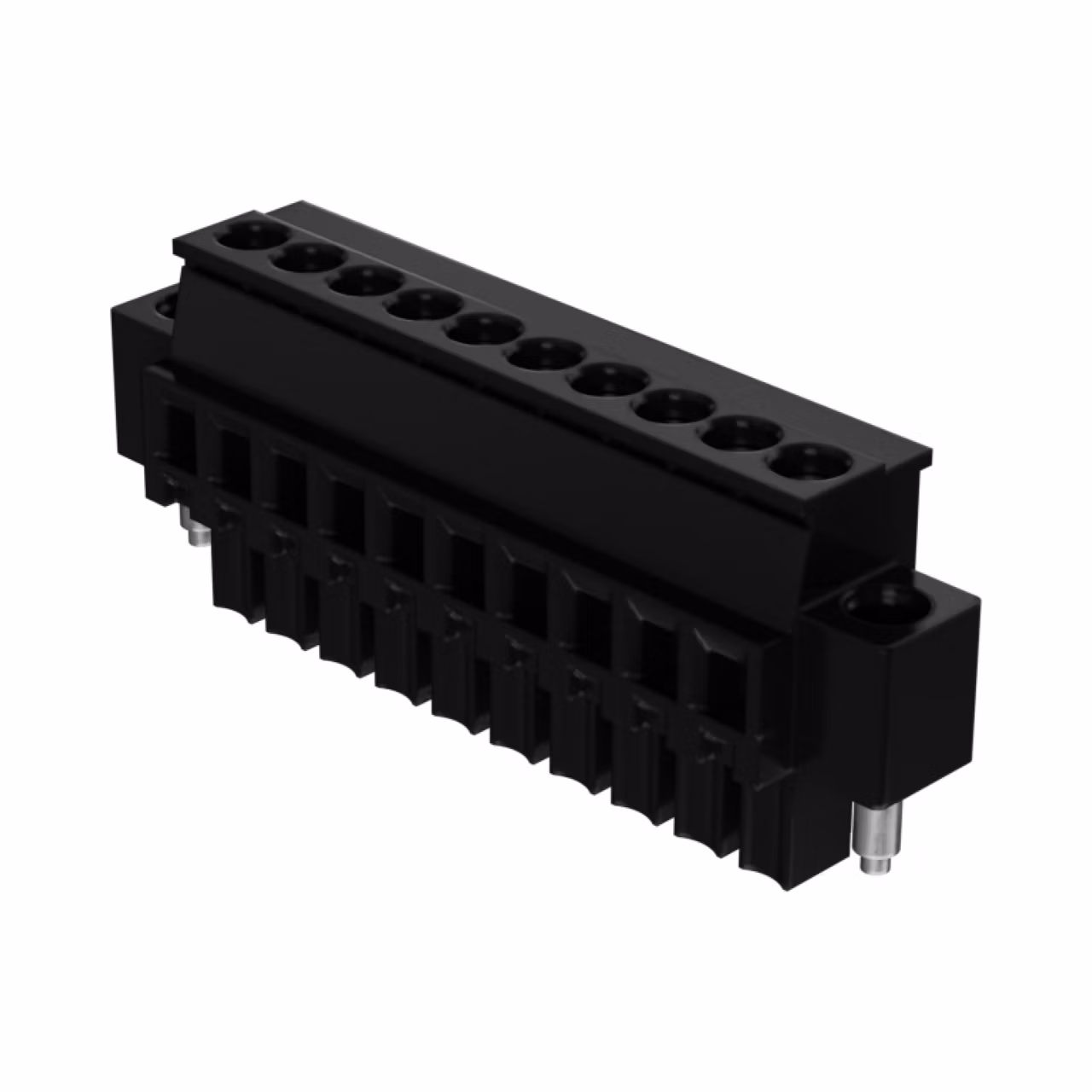 3.81mm Pitch Eurostyle Vertical Plug, with Retention Screws, Rear Wire Entry, 10 Circuits for sale