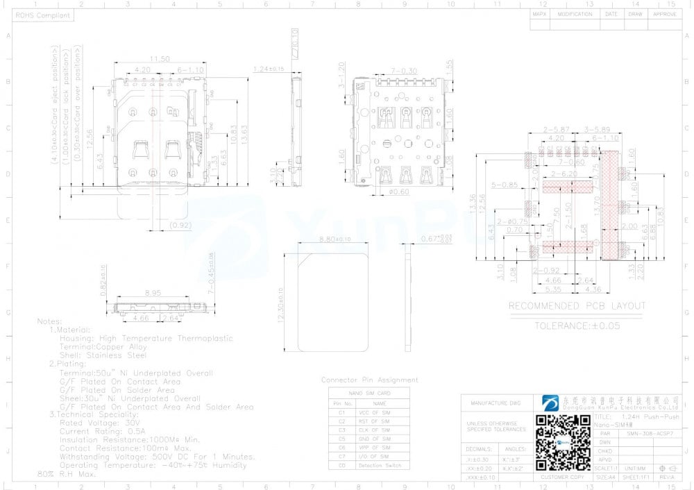 SMN-308-ACSP7 technical document page 1