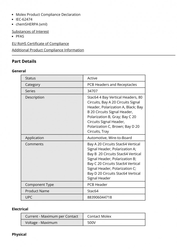 MOLEX 347074000 technical document image 2