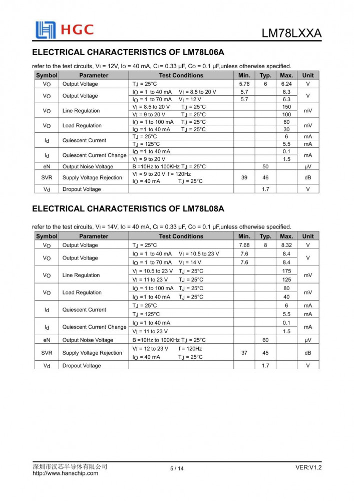 LM78L05ACDRG datasheet page 5