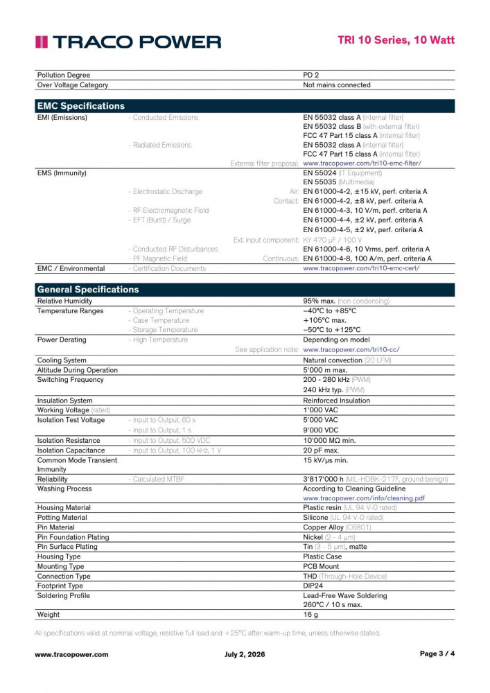 TRI 10 series document preview, page 3