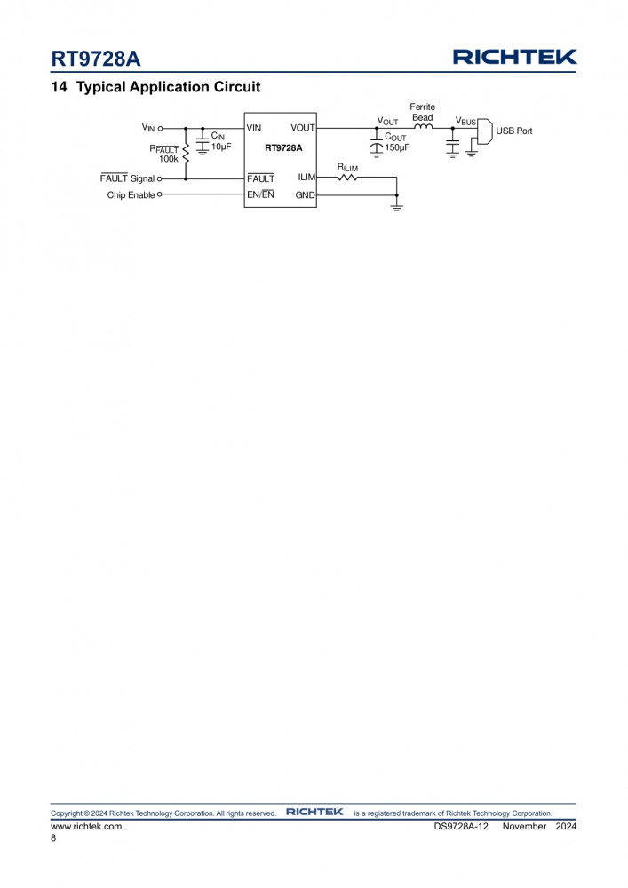 RT9728A datasheet page 8