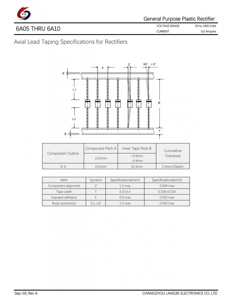 6A10 datasheet page 3