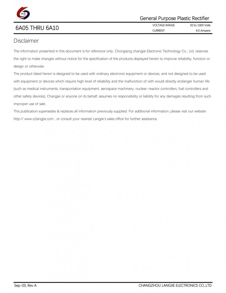 6A10 datasheet page 5