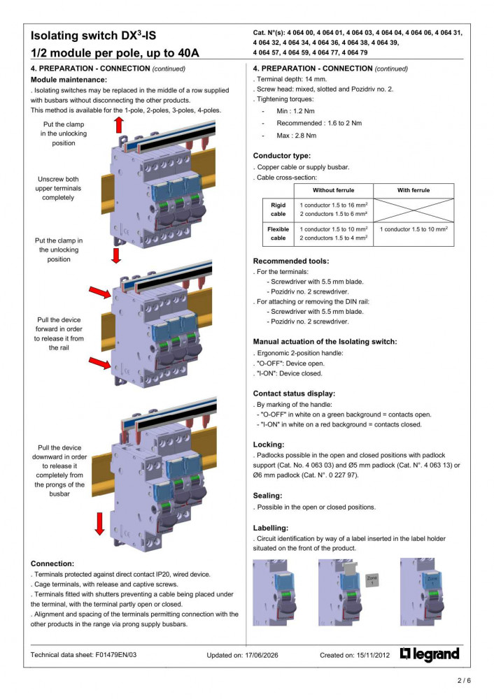 Legrand DX³-IS documentation page 2