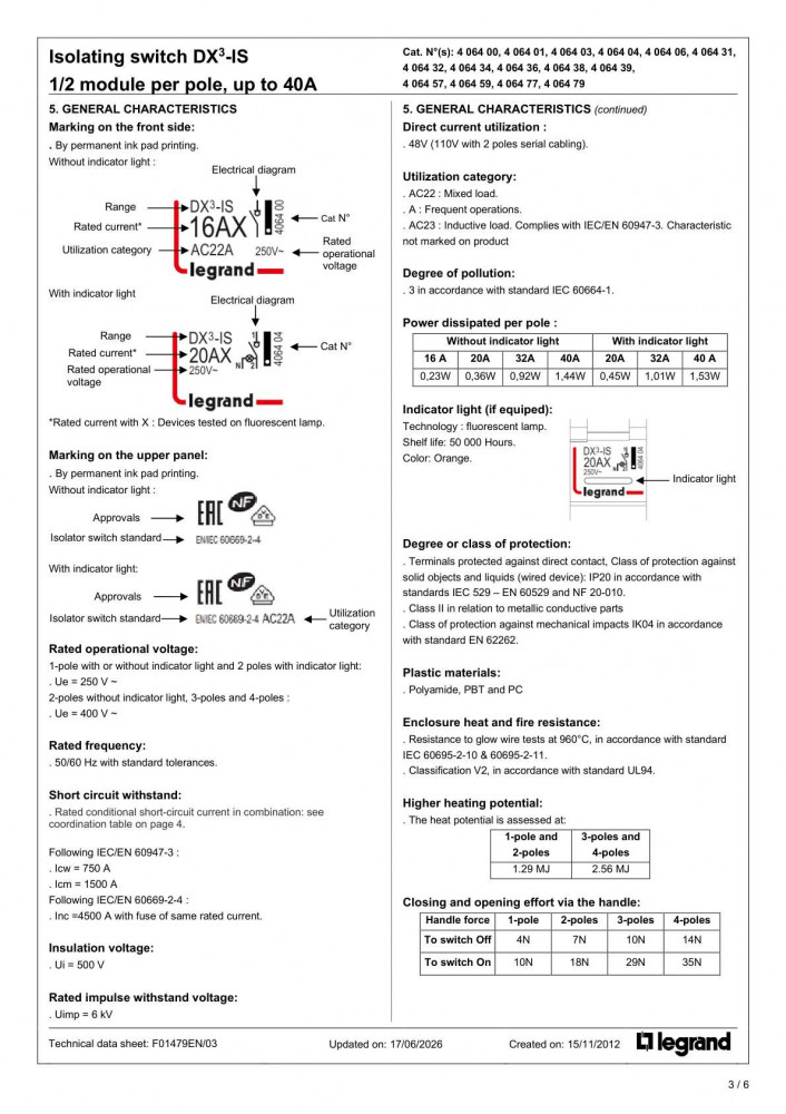 Legrand DX³-IS documentation page 3