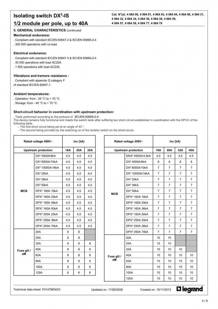 Legrand DX³-IS documentation page 4