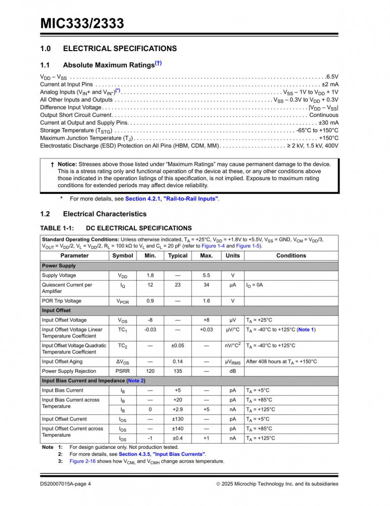 MIC333 datasheet page 4