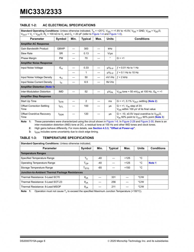MIC333 datasheet page 6