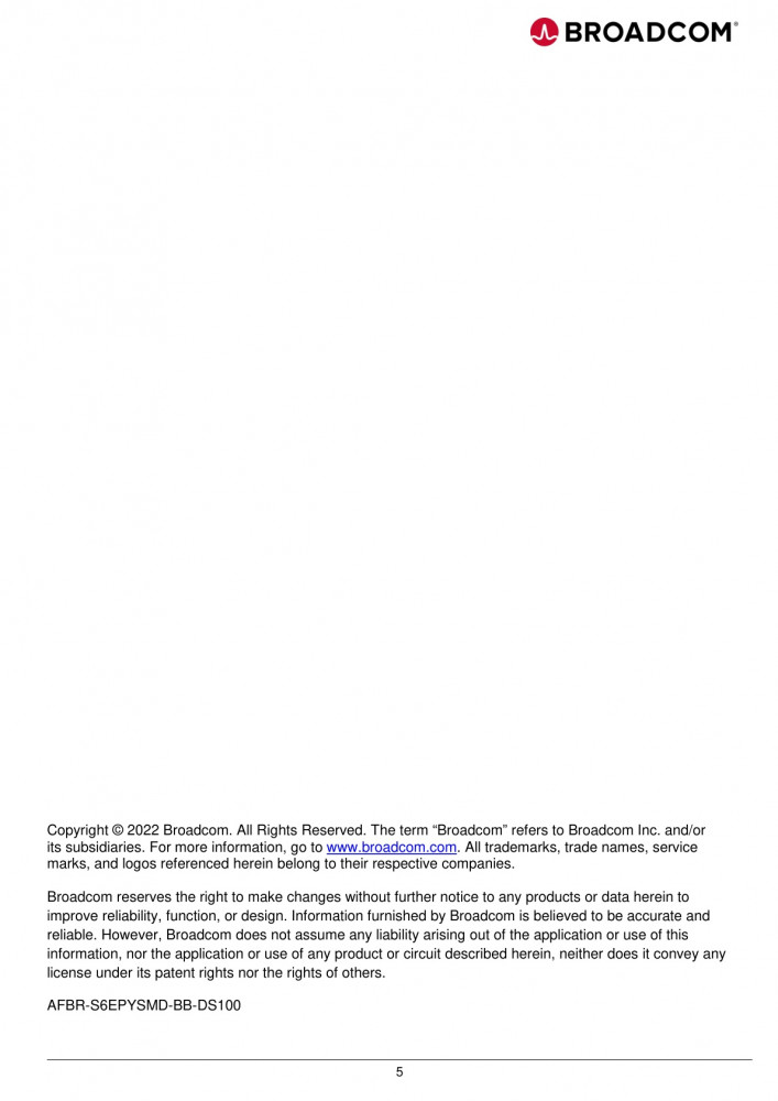 AFBR-S6EPY12121B datasheet page 5