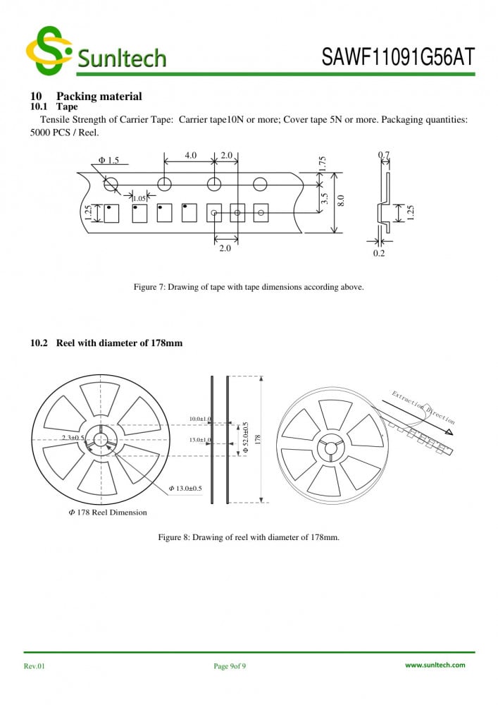 SAWF11091G56AT datasheet page 9