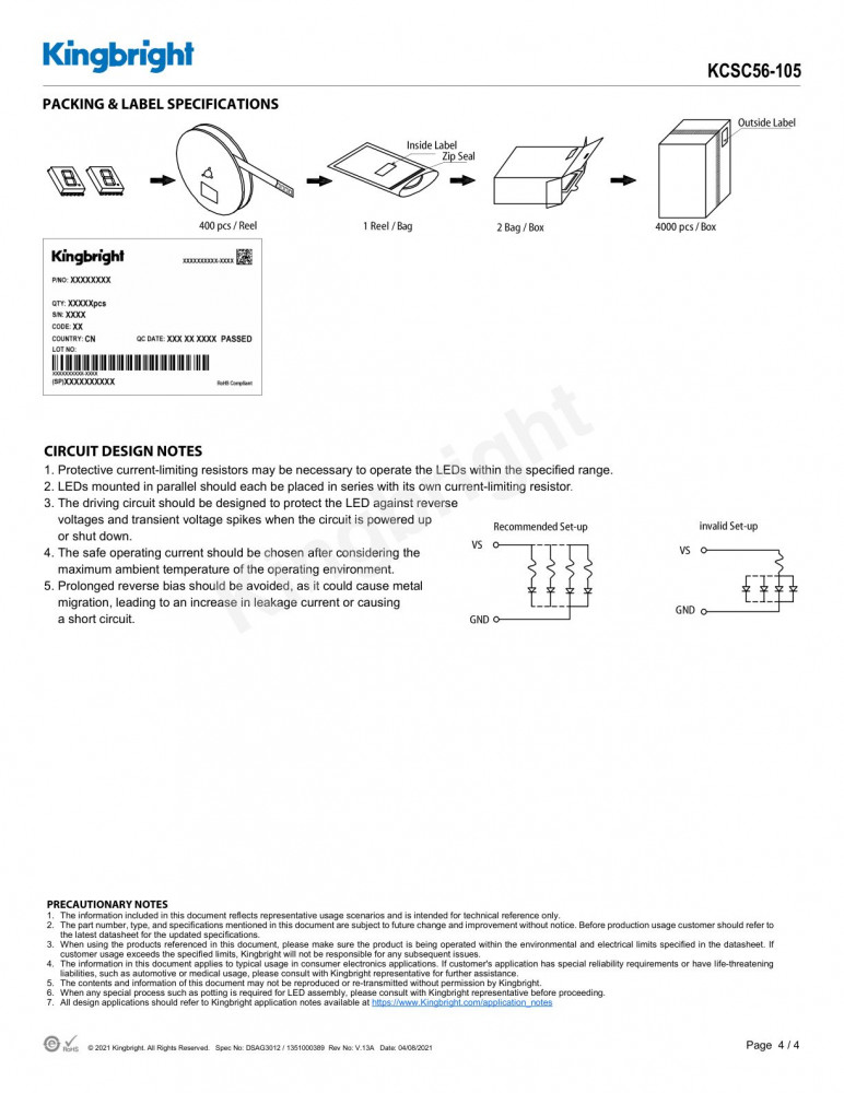 KCSC56-105 datasheet page 4