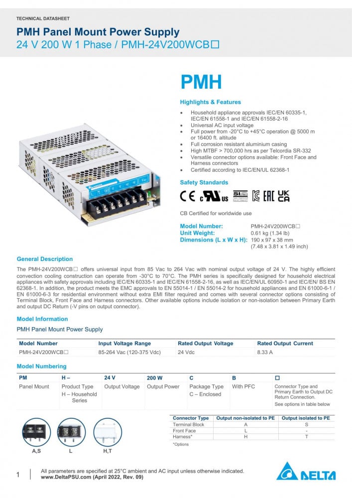 PMH-24V200WCBA datasheet page 1