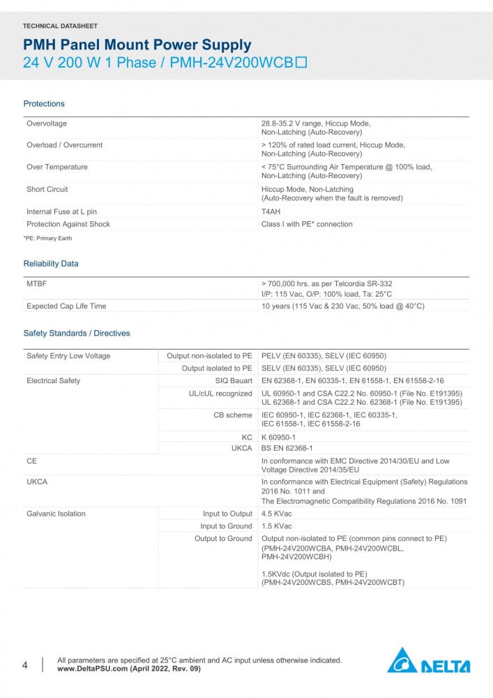 PMH-24V200WCBA datasheet page 4