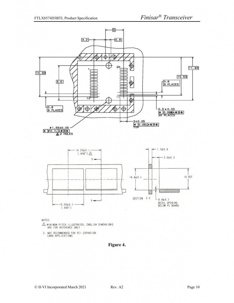 FTLX8574D3BTL datasheet page 10