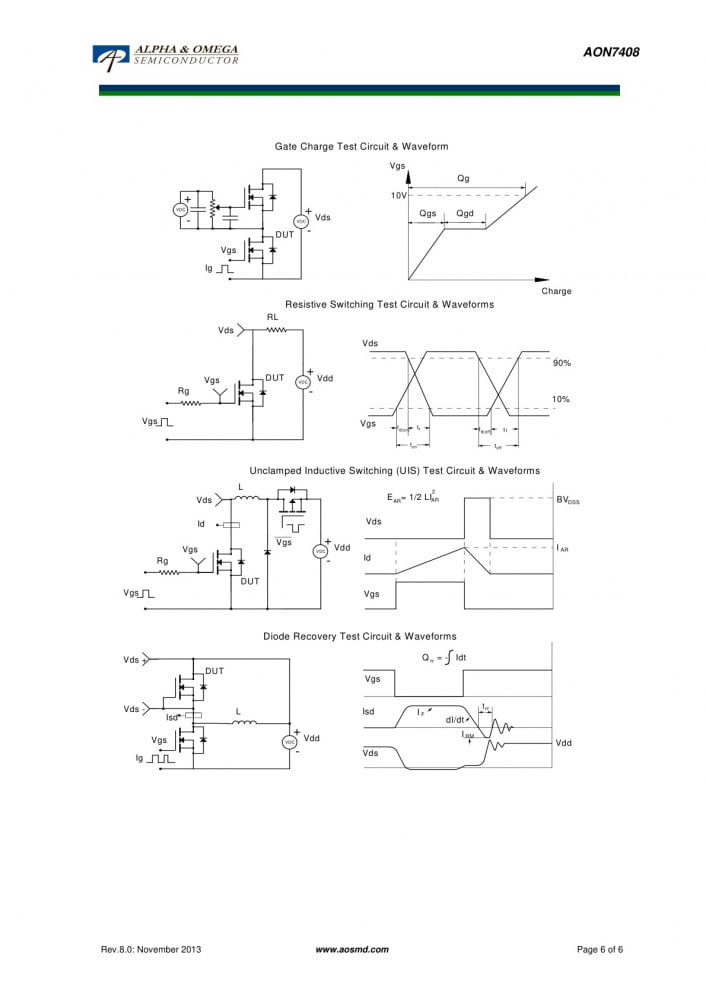 AON7408 datasheet page 6
