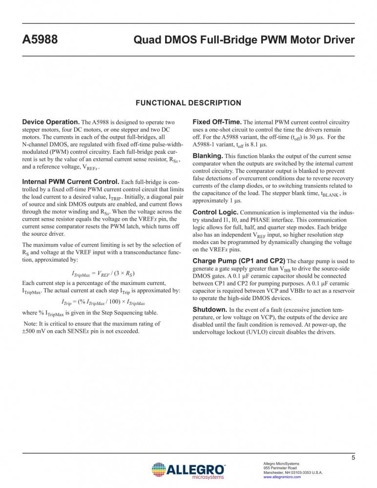 A5988 datasheet page 5
