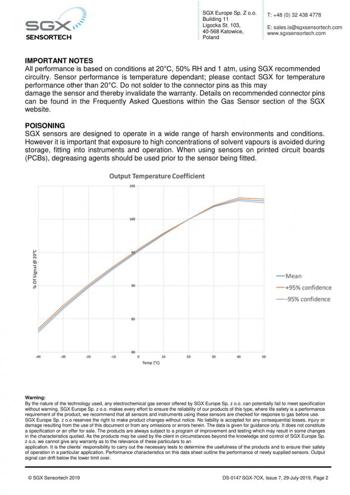 SGX-7OX datasheet page 2