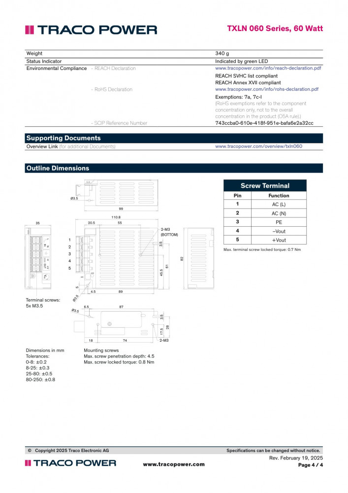 TXLN 060-124 technical document page 4