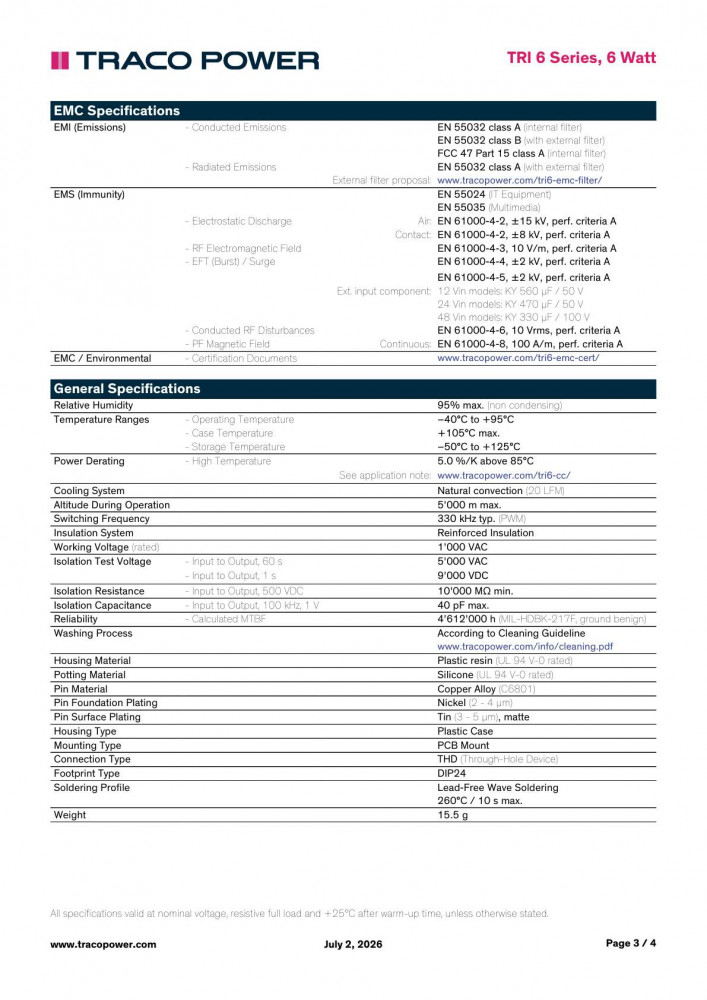 TRI 6 technical document, page 3