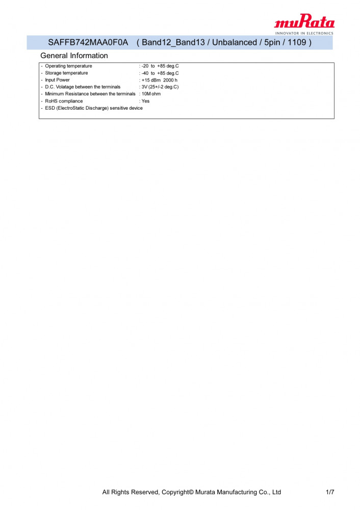 SAFFB742MAA0F0AR1X datasheet page 2