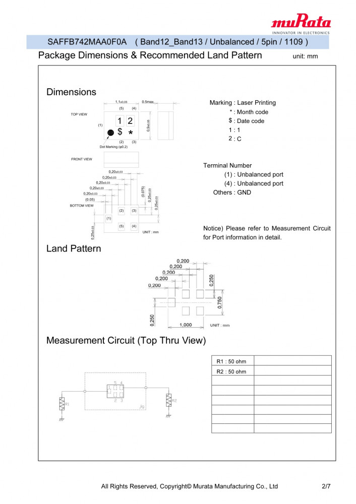 SAFFB742MAA0F0AR1X datasheet page 3