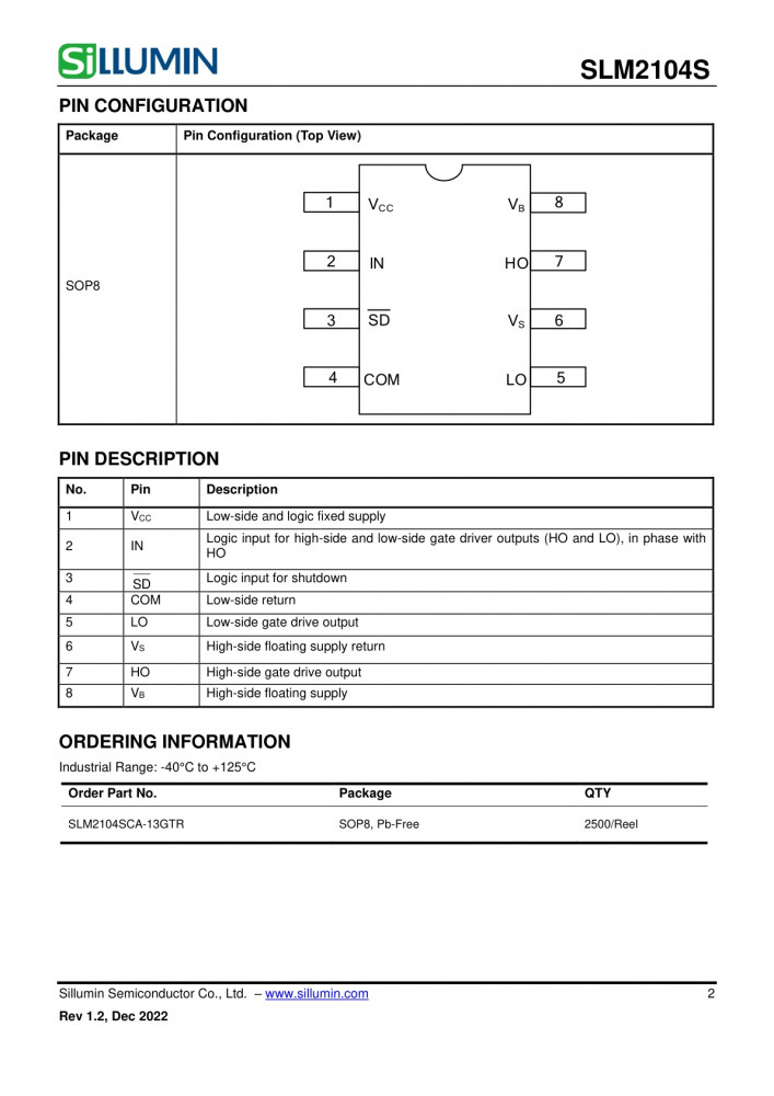 SLM2104S datasheet page 2