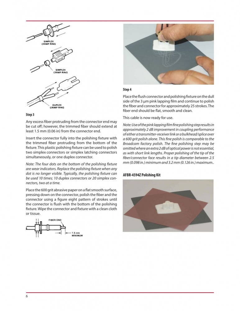 HFBR-4505Z technical document page 6