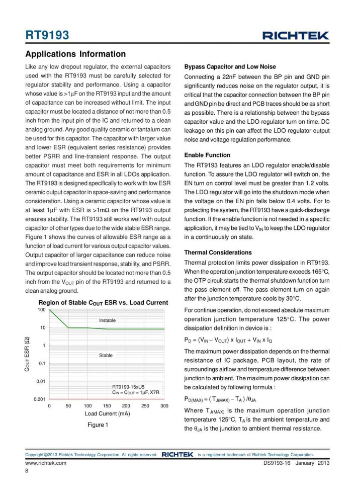 RT9193 datasheet page 8