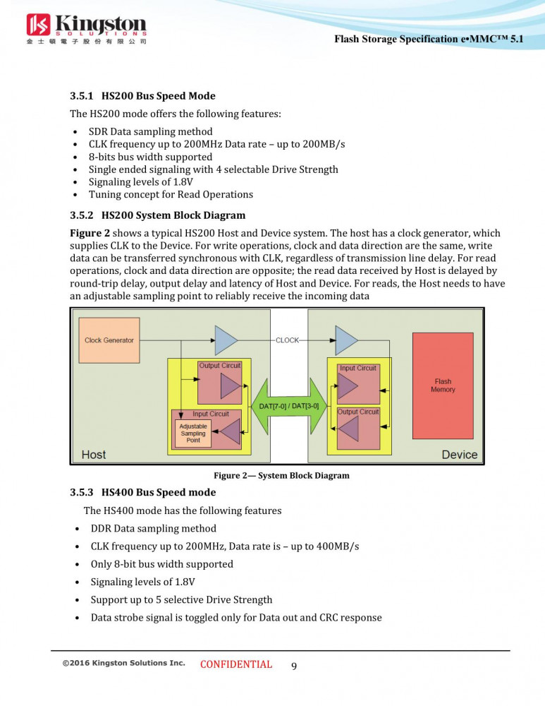 Kingston EMMC04G-M627 datasheet page 9