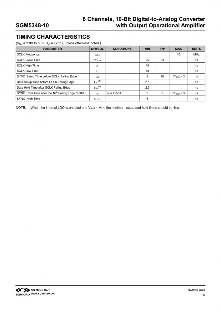 SGM5348-10 datasheet page 6