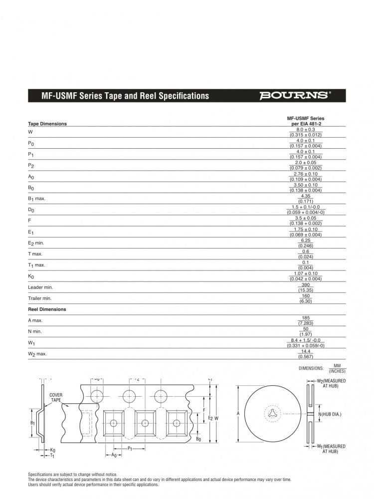 BOURNS MF-USMF005-2 datasheet page 4