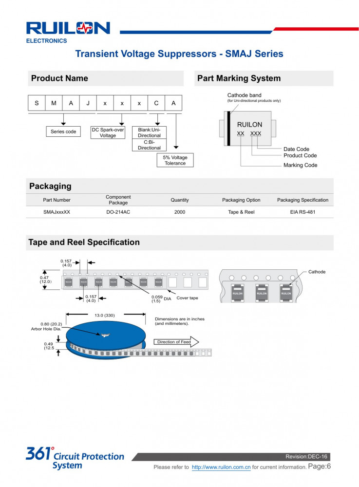 SMAJ Series datasheet page 7