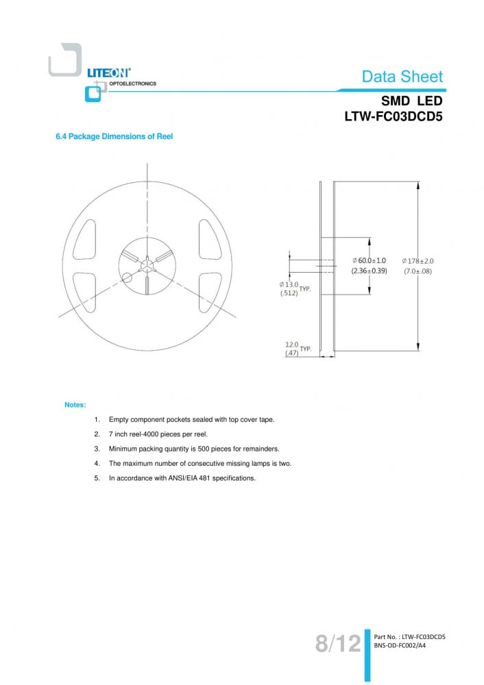 LTW-FC03DCD5 datasheet page 9