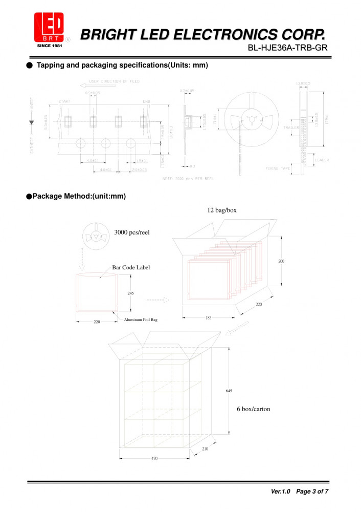 BL-HJE36A-TRB-GR datasheet page 3