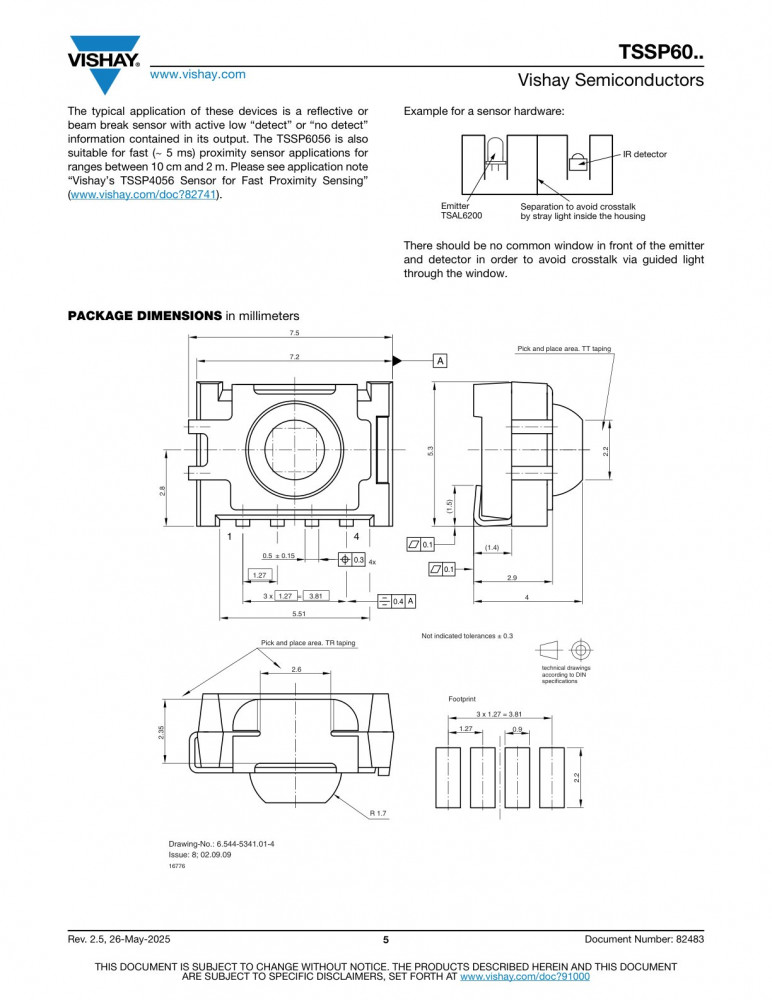 TSSP6038TT technical document page 5