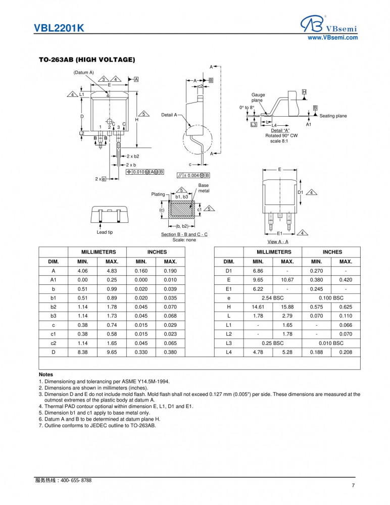 VBL2201K datasheet page 7