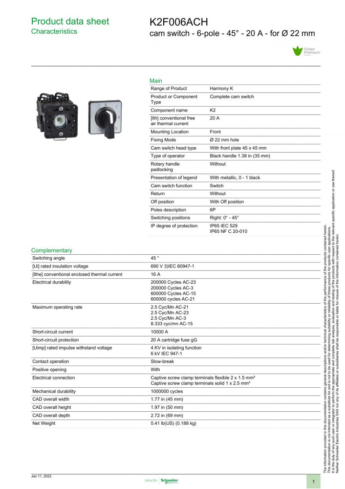 K2F006ACH technical document page 1