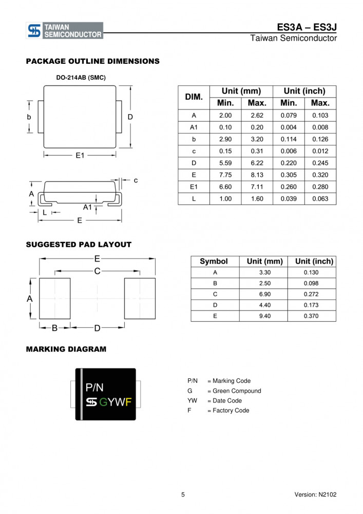 ES3D datasheet page image 5