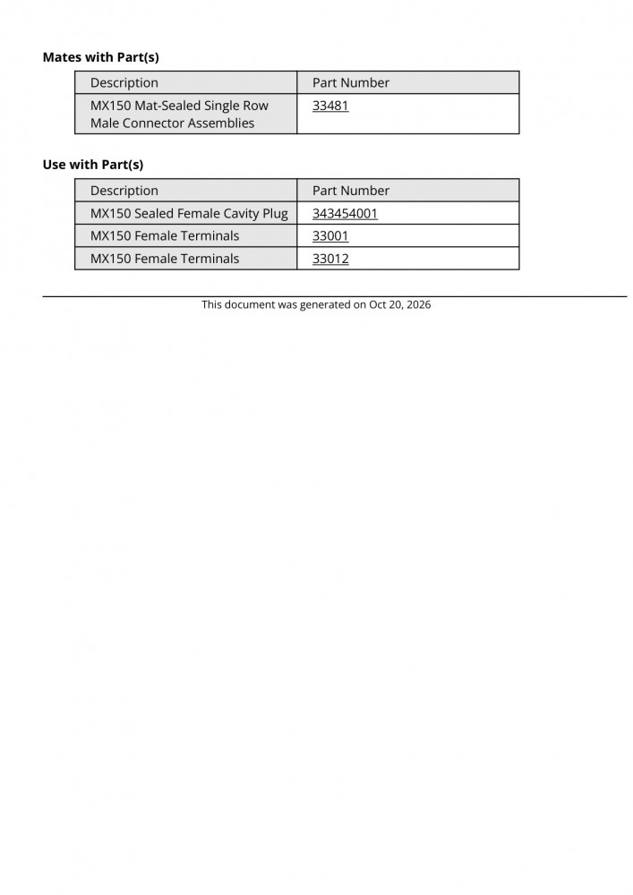 Product document page 3 for MOLEX 334716060