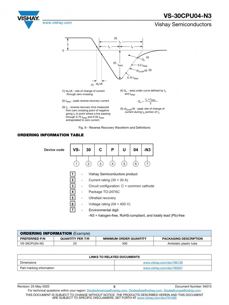 VS-30CPU04-N3 datasheet page 5