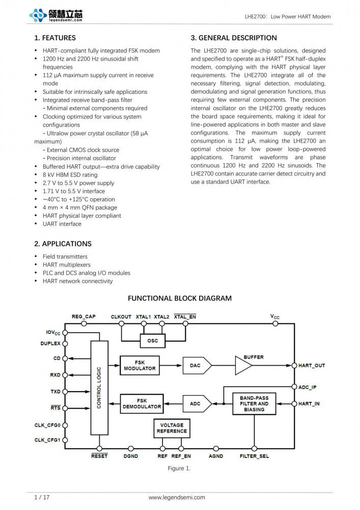 LHE2700FQG datasheet page 1