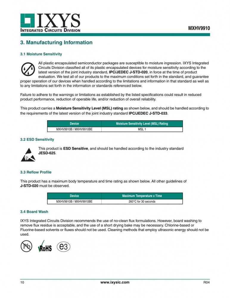 MXHV9910BE datasheet page 10