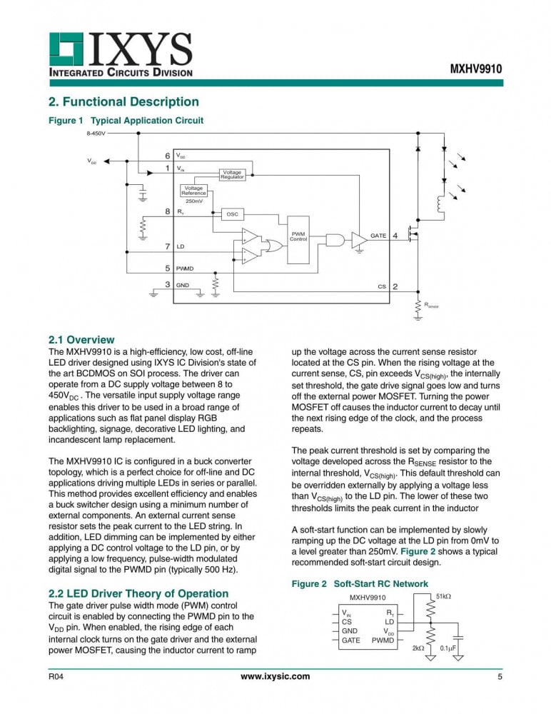 MXHV9910BE datasheet page 5