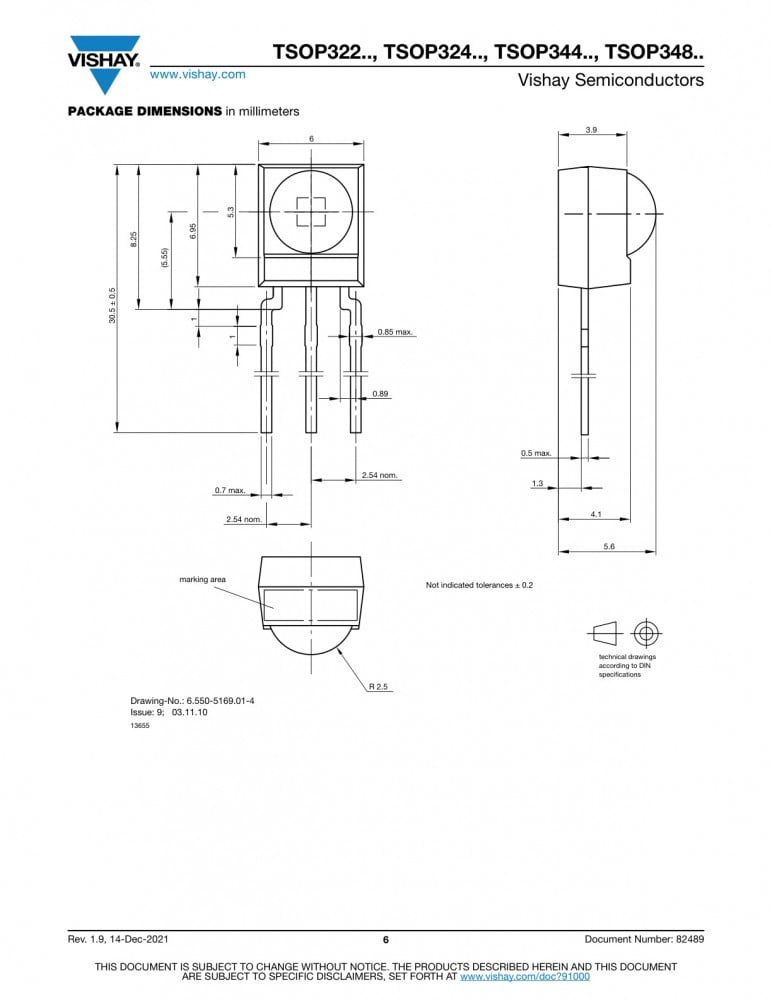 TSOP32456 datasheet page 6